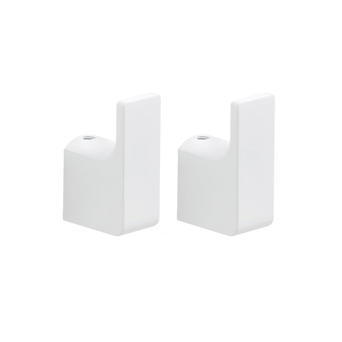 Perchas GEDY PIRENEI: Pack de 2 unidades en blanco mate — Bañoidea