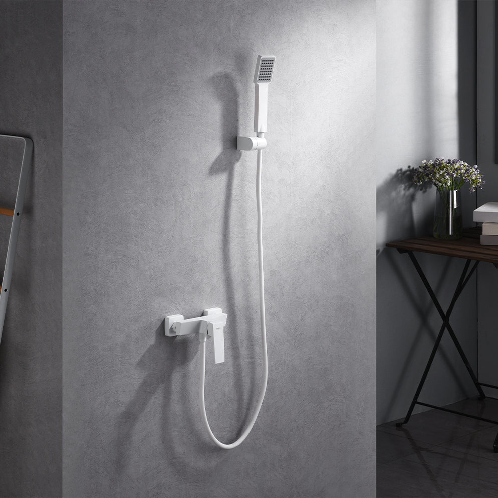 IMEX BDAR025-5BL ART Kit Ducha Monomando Blanco Mate - Instalación Superficie — Bañoidea