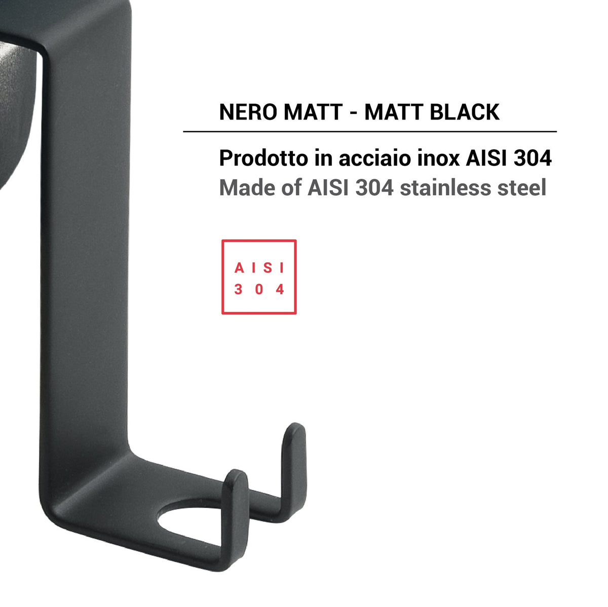 Perchas GEDY THOR Negro Mate - Para Colgar en Puertas - Acero ...