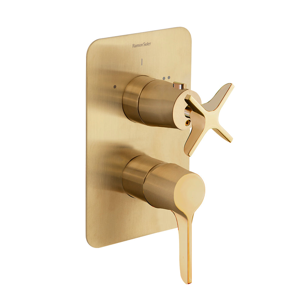 Built-in Single-lever Faucet Ramon Soler Adagio Brushed Gold - Made in ...