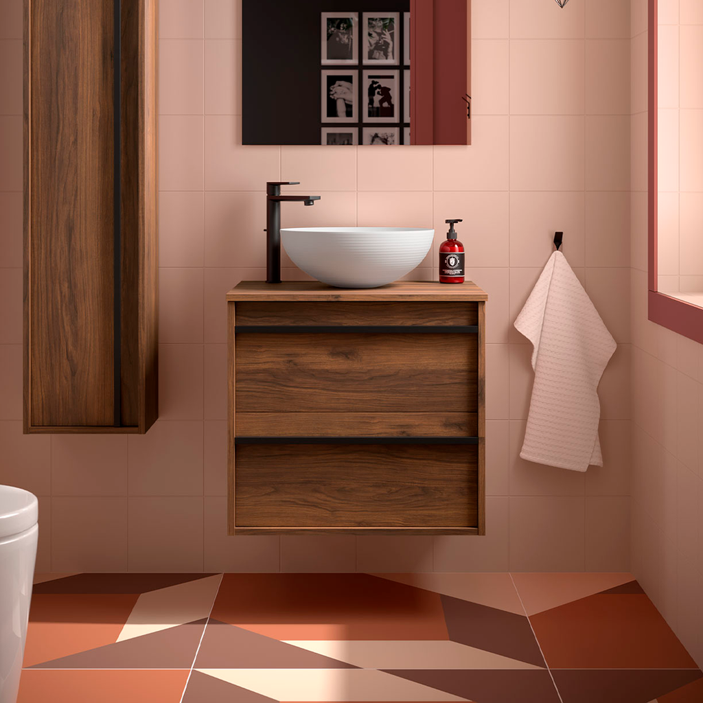 Mueble de Baño SALGAR ATTILA con Lavabo 3 Cajones Azul Mate - Compra ...