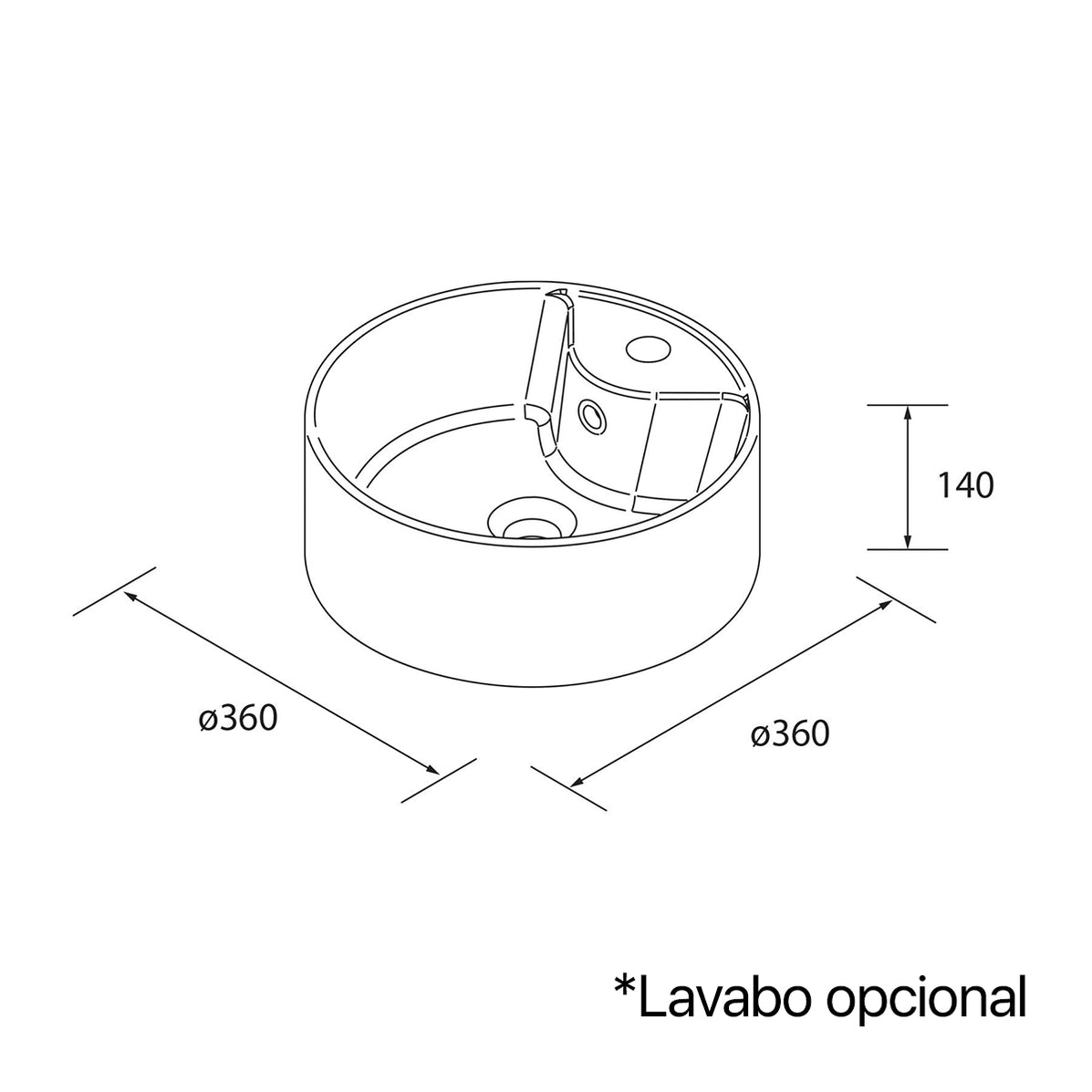 SALGAR BEQUIA Mueble de Baño con Tapa Encimera Color Nogal Maya — Bañoidea
