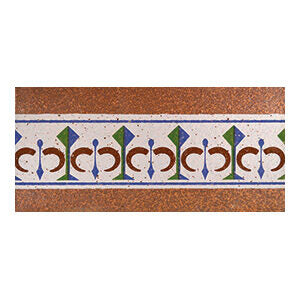 GRES DE NAVA ALCAZAR Tabica Decorada 15x31 - Cenefa decorativa en gres extrusionado — Bañoidea