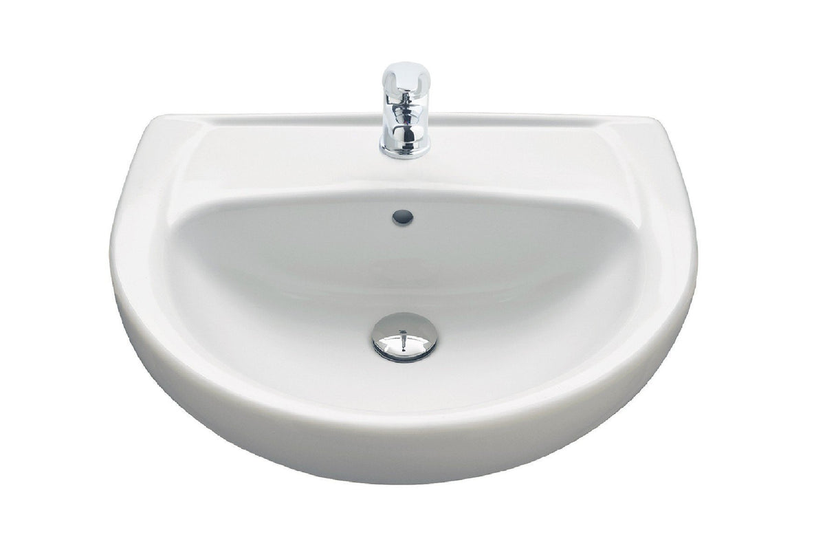 Gala ELIA 60 white glossy suspended Sink - Dimensions 60x48.5 cm — Bañoidea