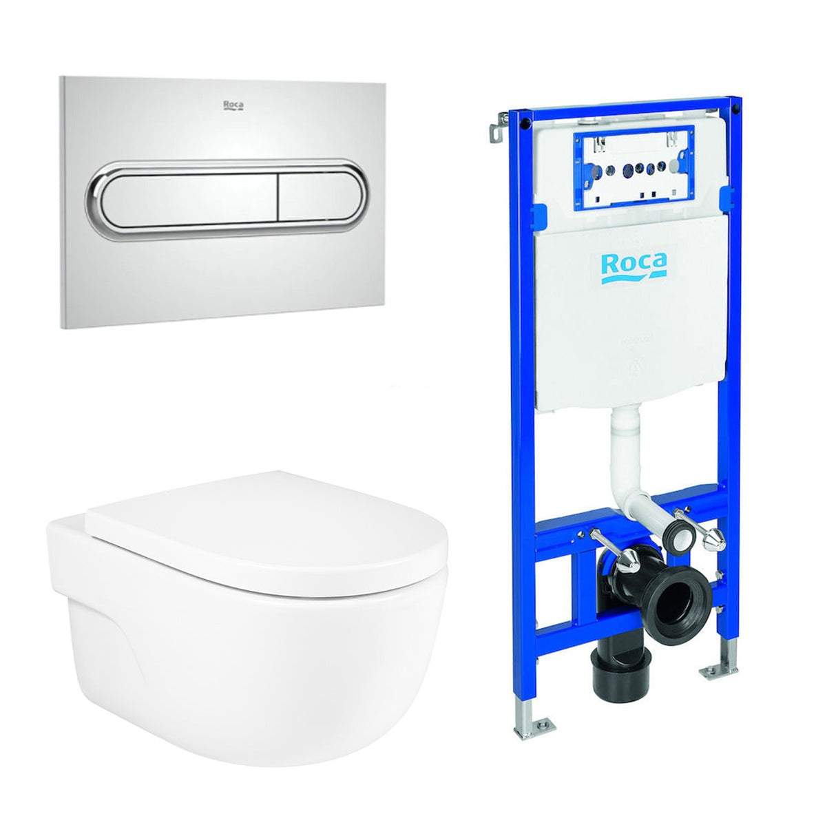 Inodoro Roca Meridian Compacto Rimless - Inodoro Completo de Porcelana ...