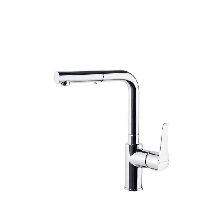 RAMON SOLER 641901H1 YPSILON PLUS Pull-out Kitchen Faucet - Bright ...